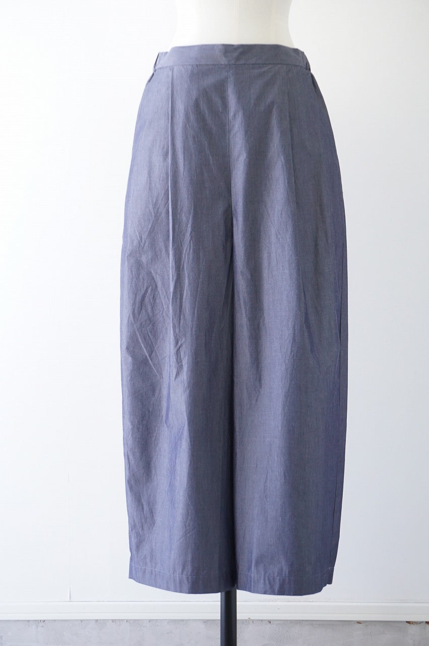 utilite(ユティリテ) 先染めシャンブレータイプライター タックパンツ – SACHET.