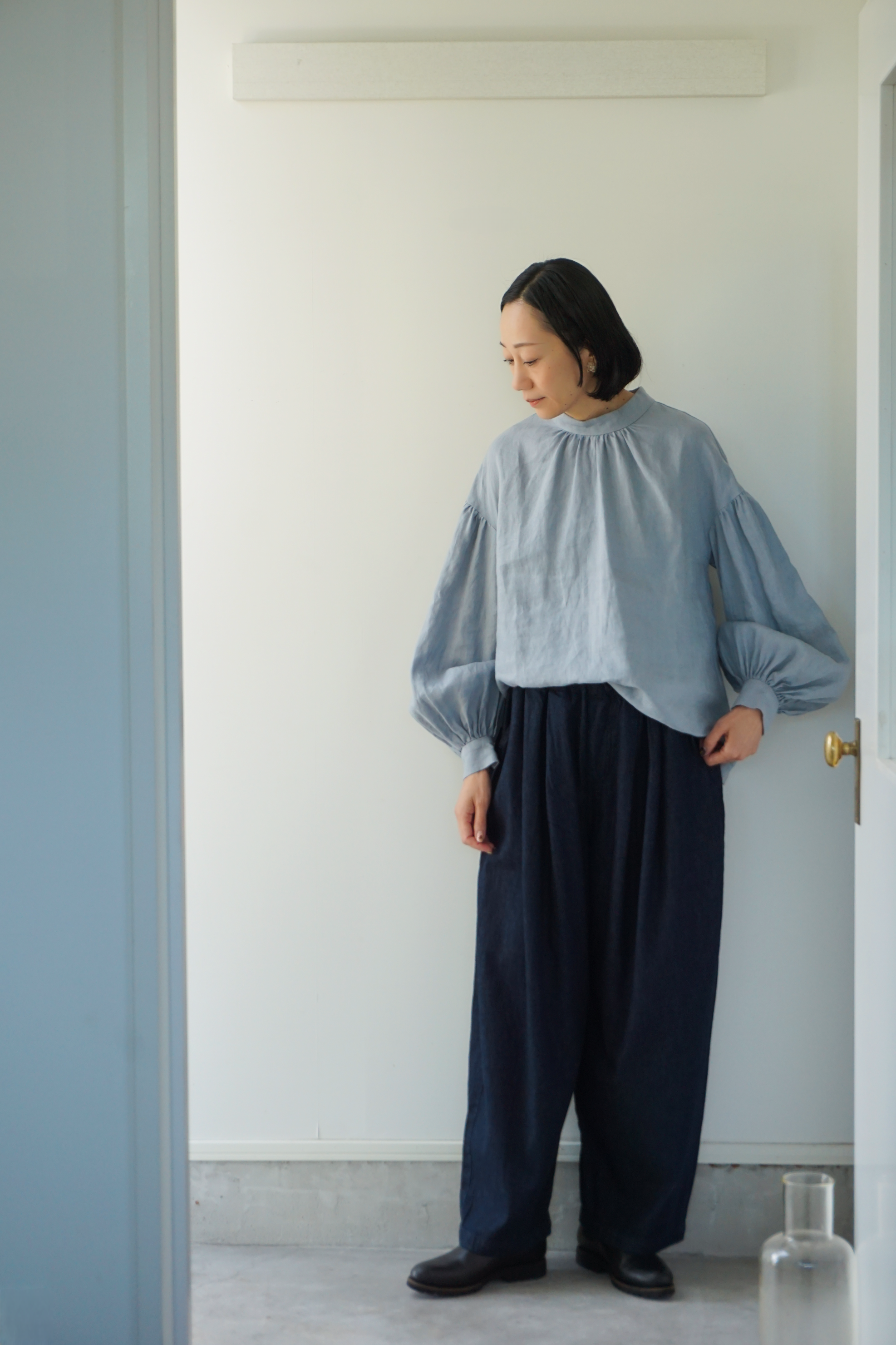 inui no monosashi cho (乾のモノサシ帖） リネンブラウス – SACHET.
